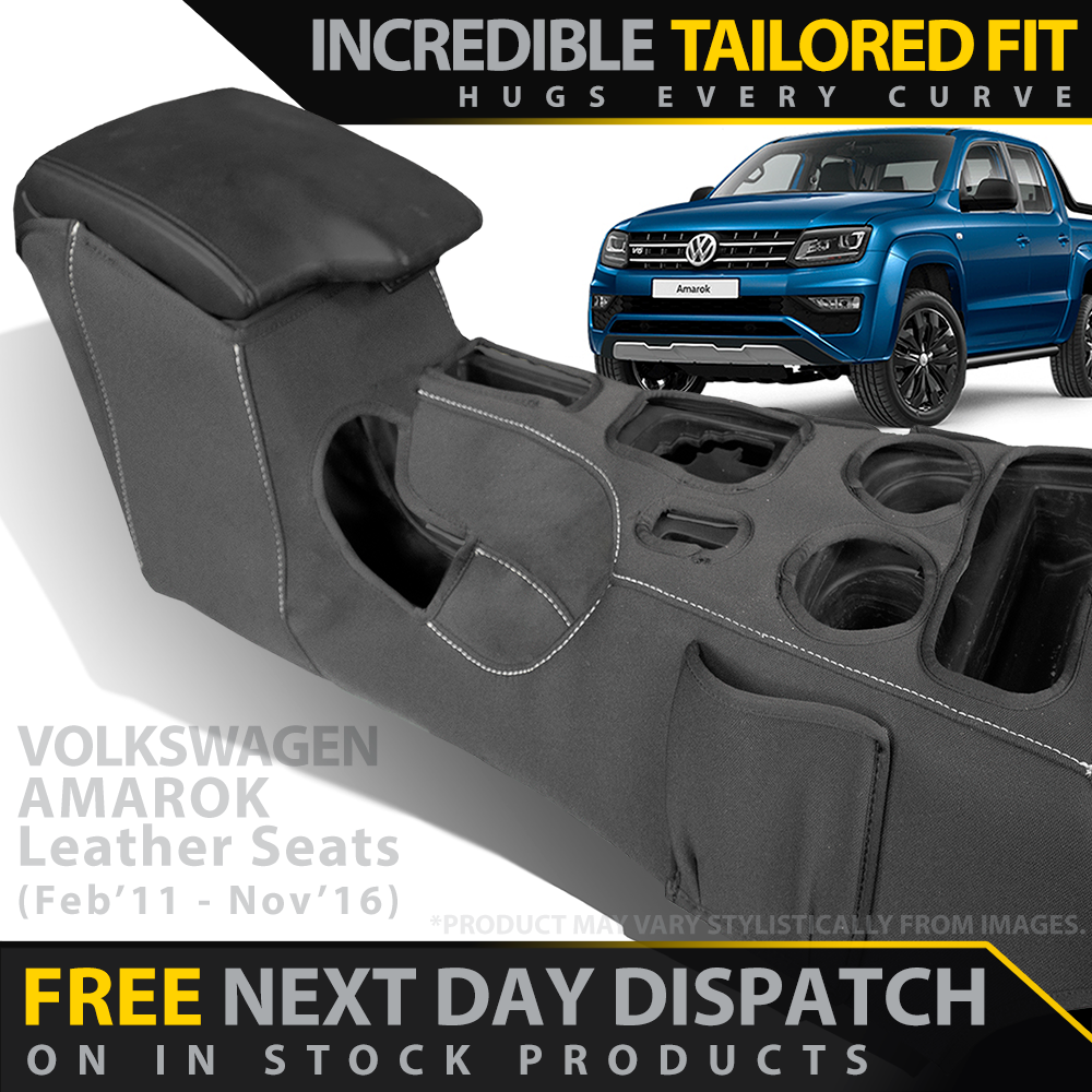 Volkswagen Amarok 2H (Leather Seats) Neoprene Centre Console Organiser ...